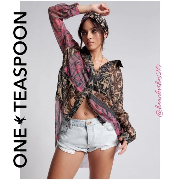 One Teaspoon | Shorts | One Teaspoon Bandits Low Waist Denim Shorts Bel ...